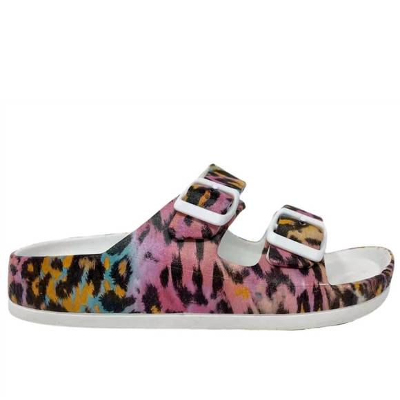 Gypsy Jazz | Shoes | New Gypsy Jazz Mama Mia Slides In Pink Leopard ...